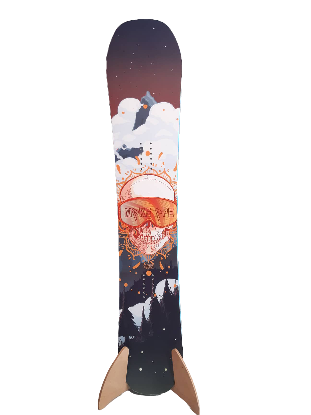 Make Ape Snowboard Skull